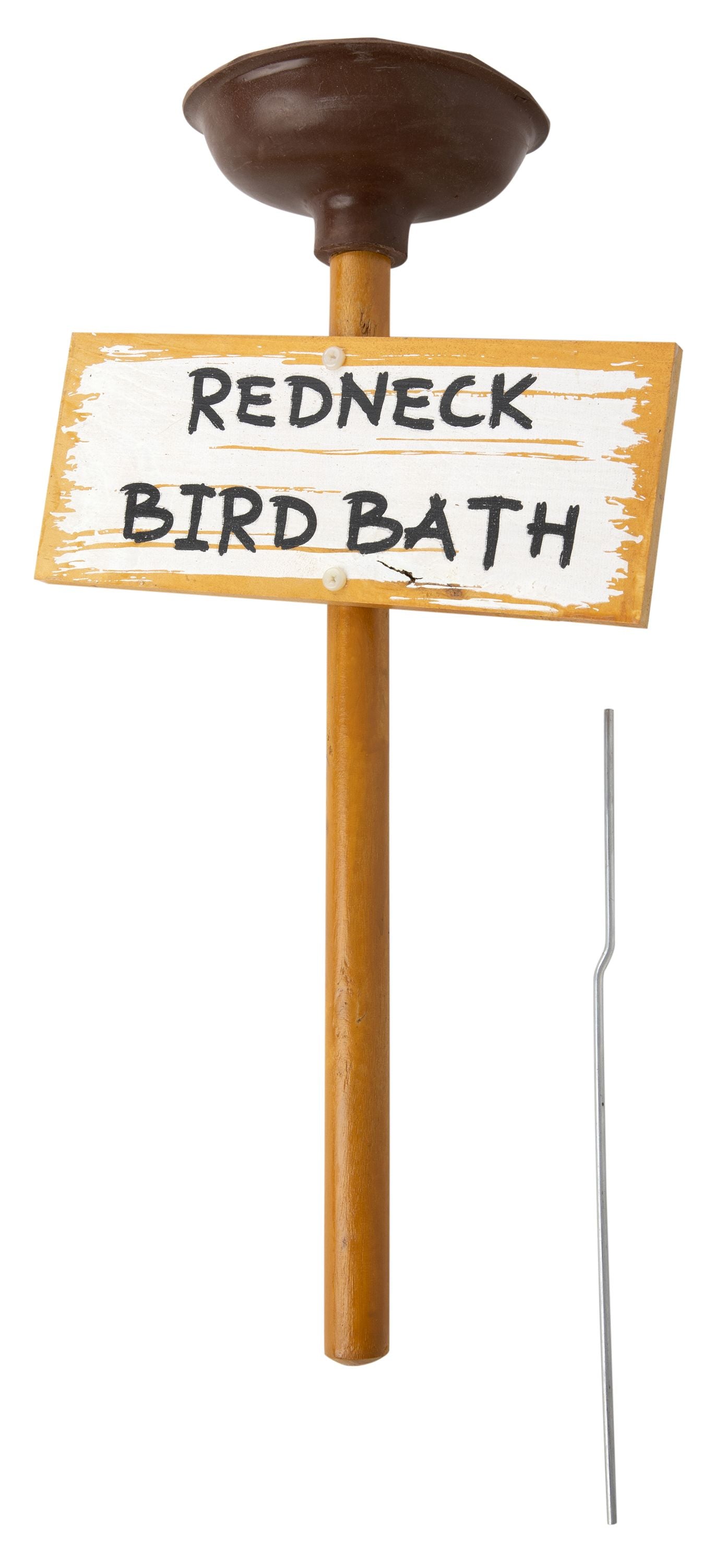 Redneck Bird Feeder / Bird Bath. Made from a Toliet Plunger ...