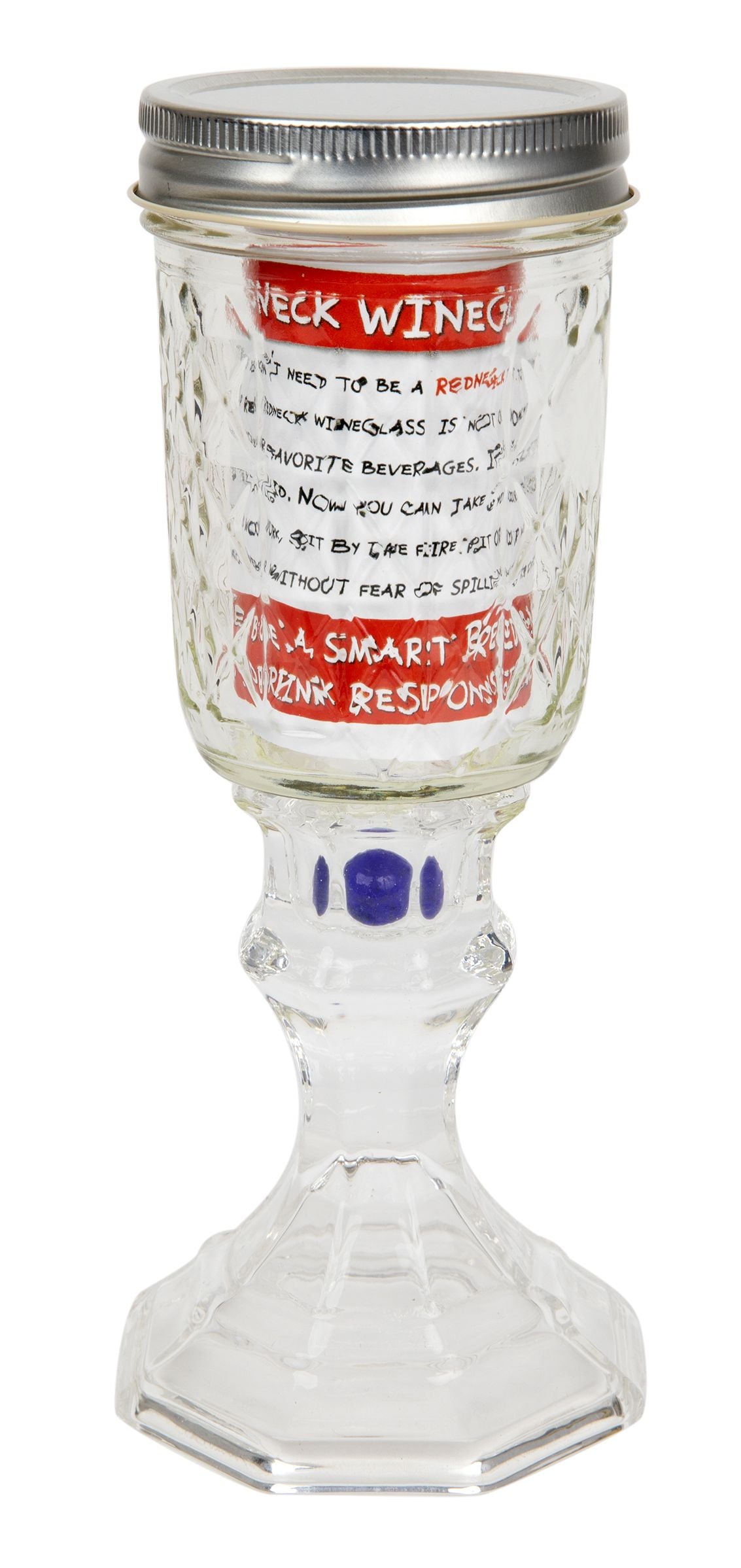 Redneck Wine glass, The Only Wine Glass with a Lid – Redneck Products