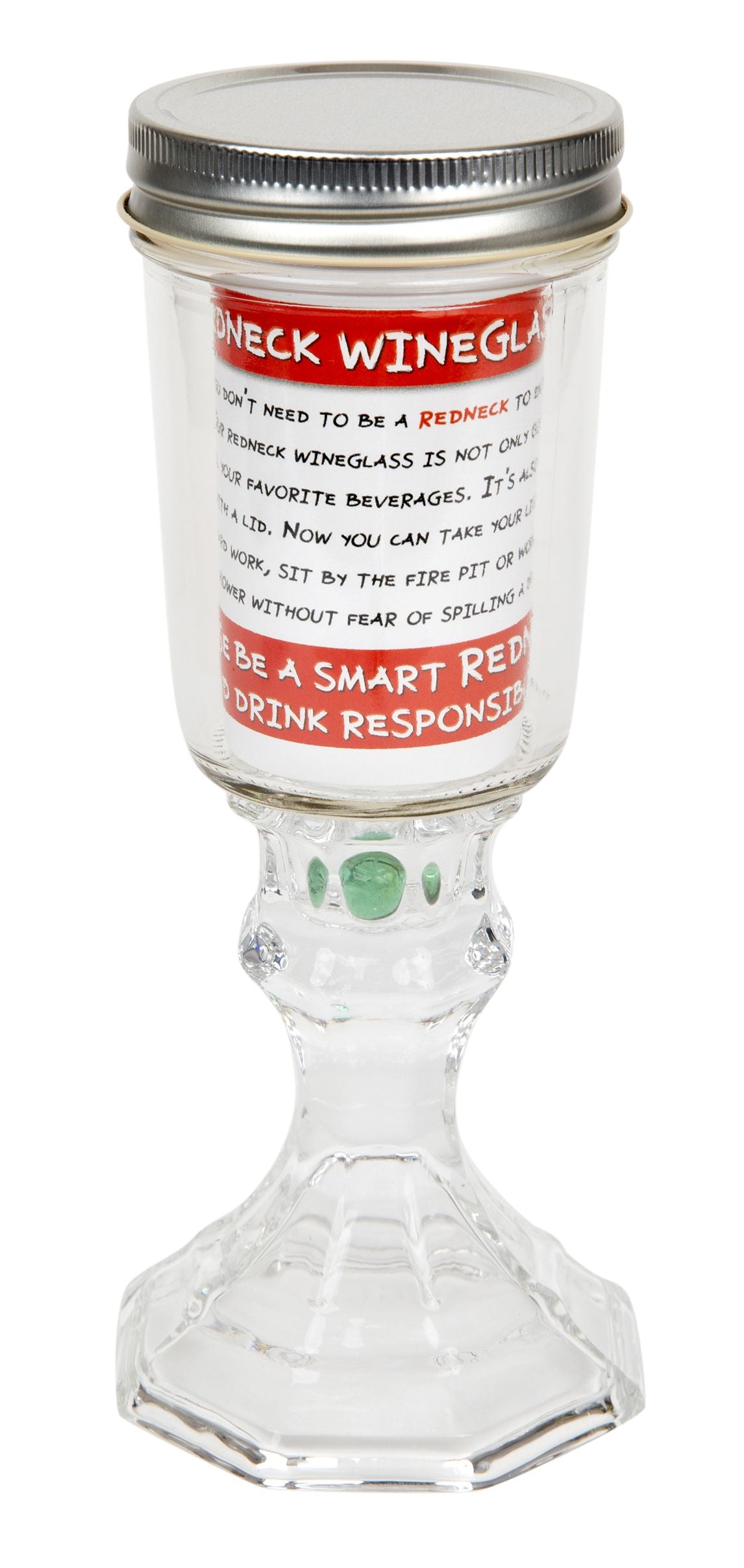 Redneck Wine glass, The Only Wine Glass with a Lid – Redneck Products