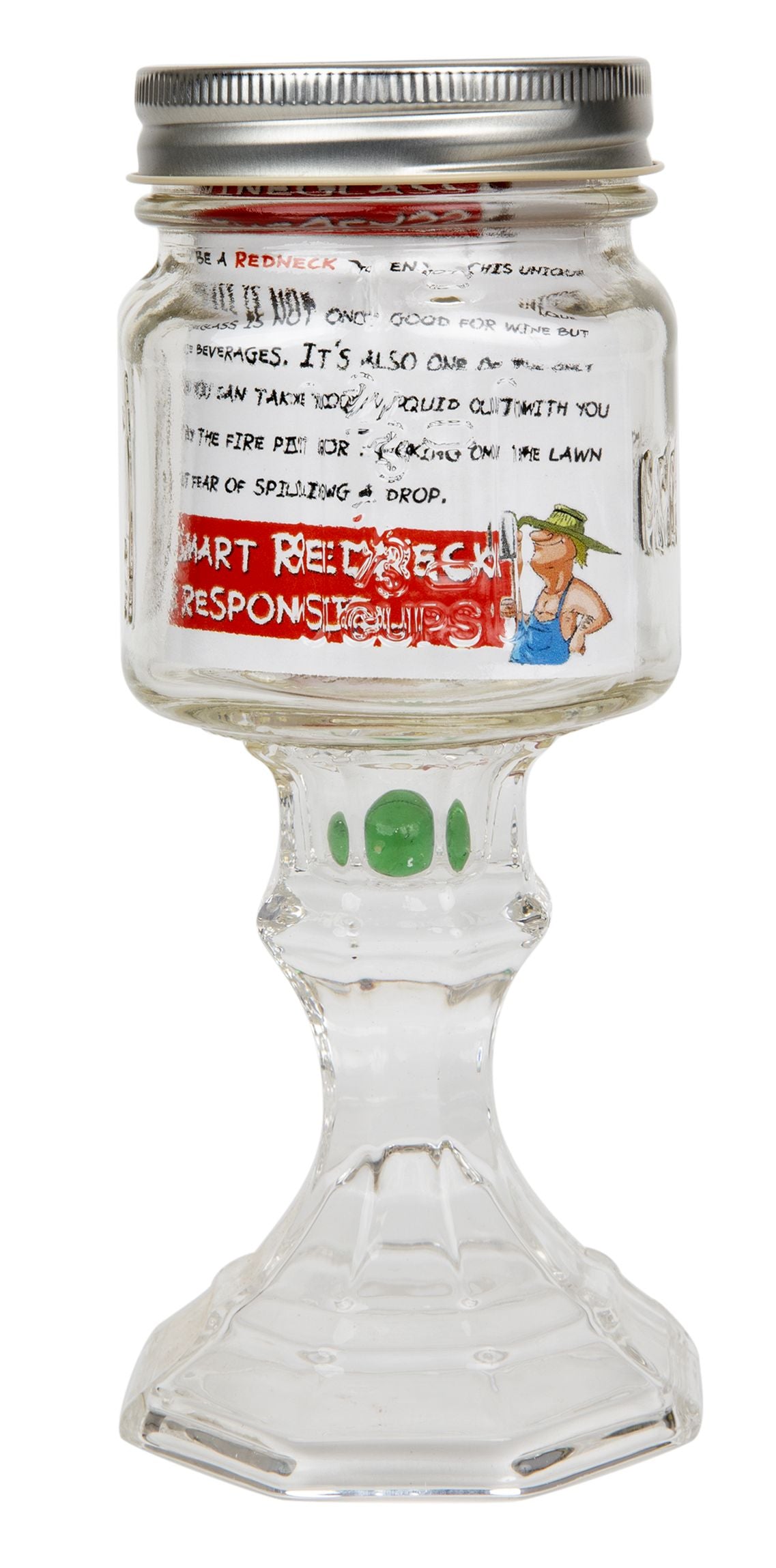 Redneck Wine glass, The Only Wine Glass with a Lid – Redneck Products